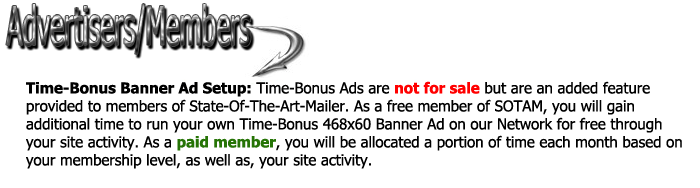 Time-Bonus Ads - Run Your Own Time-Bonus Ad Today For FREE! Passive ...